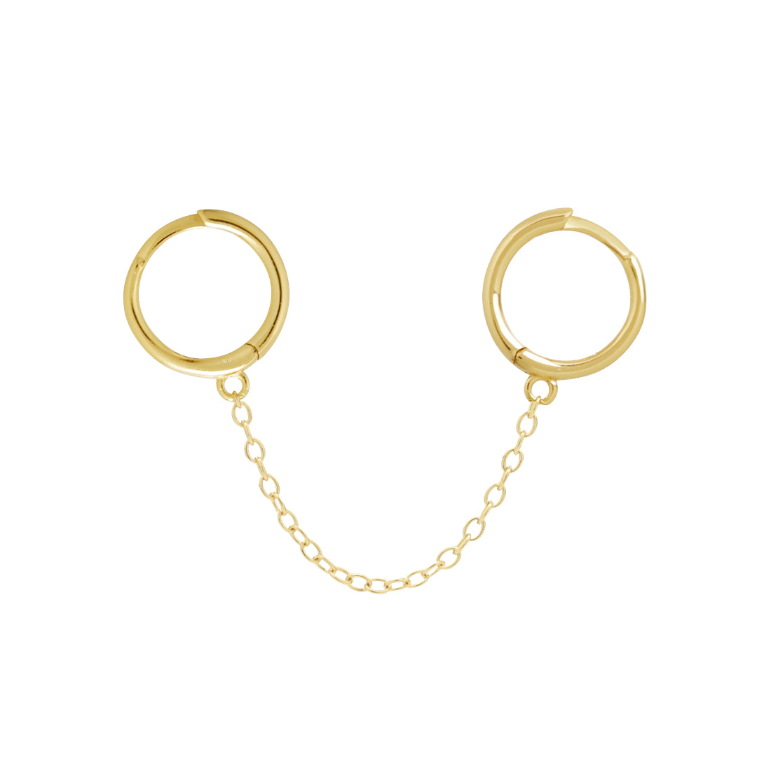 Double Handcuff Chain Huggie – Azil Boutique