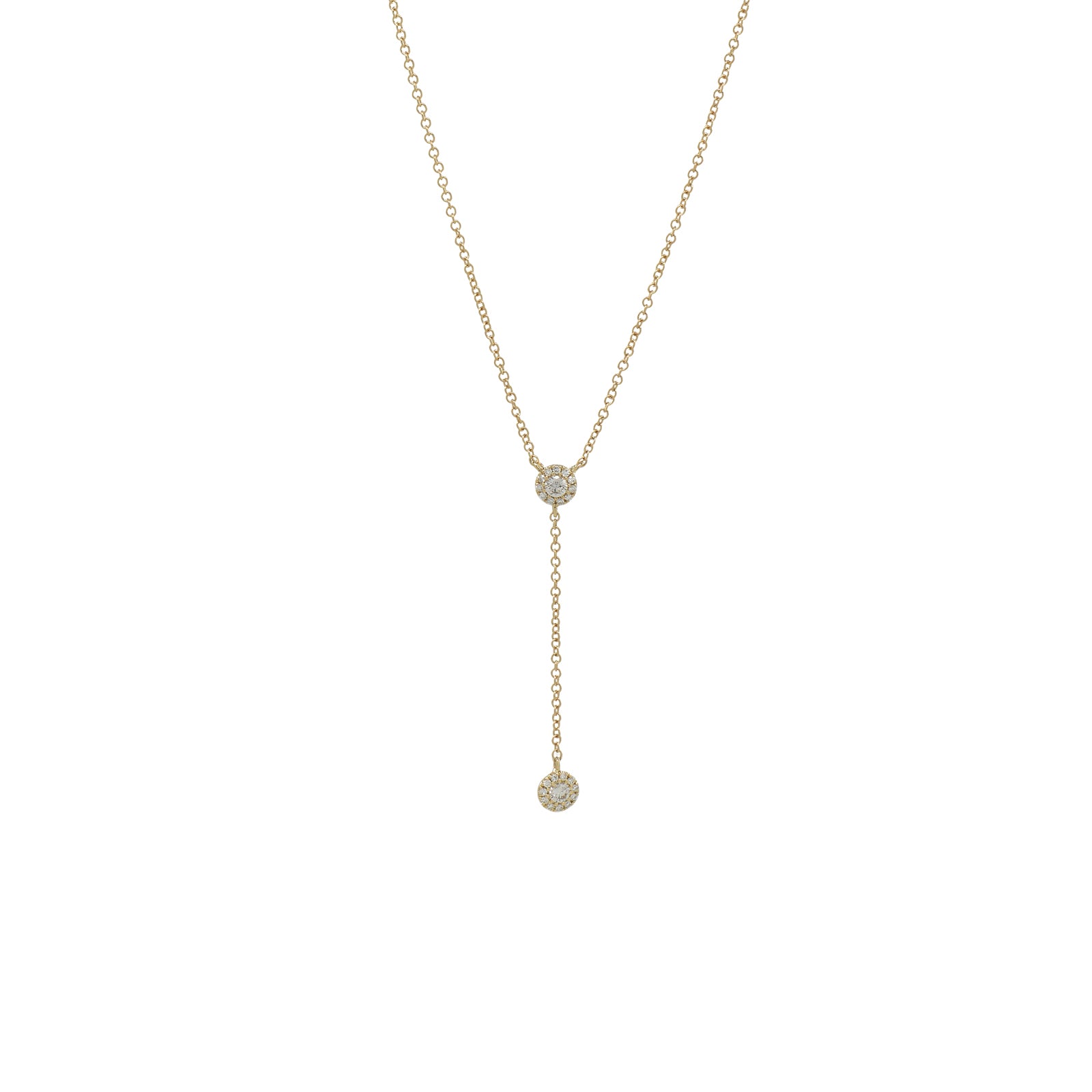 Diamond Y Drop Necklace – Azil Boutique
